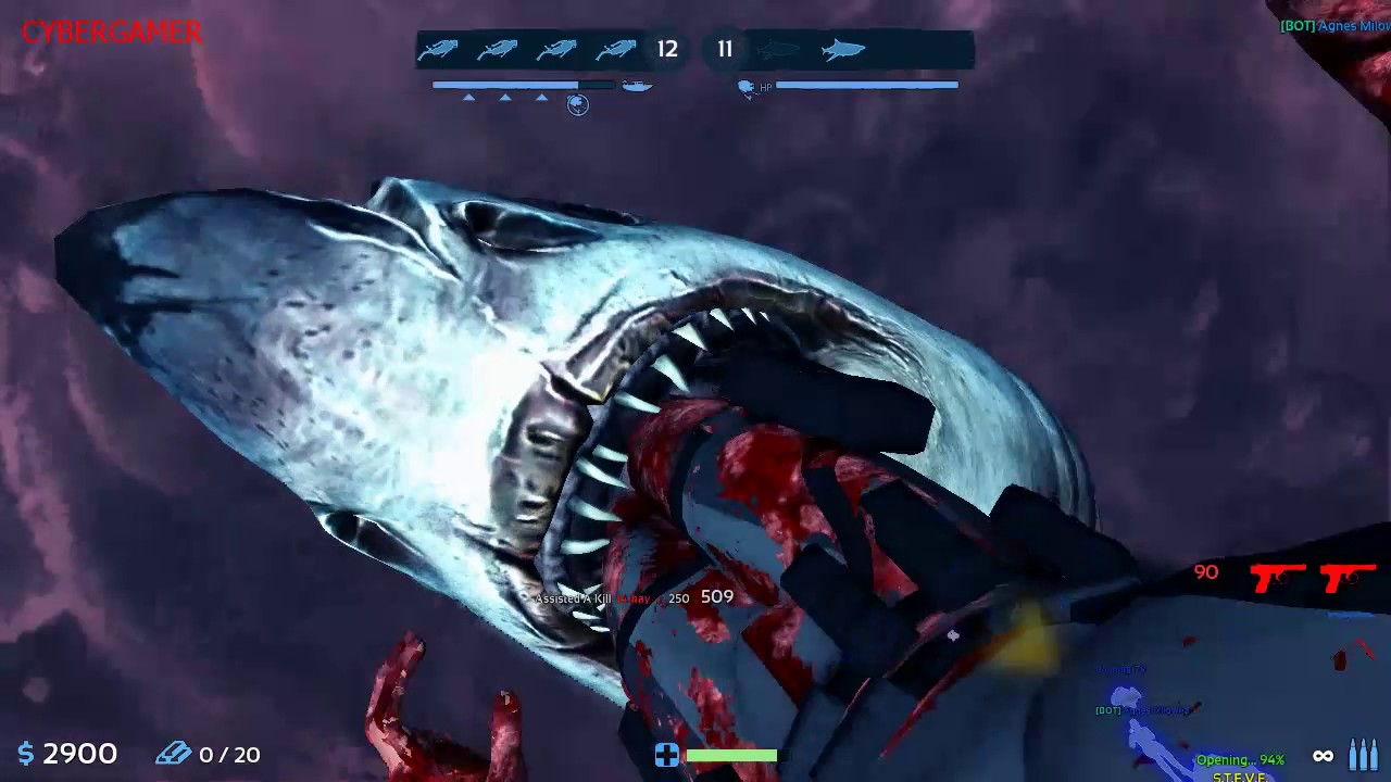 Depth shark game - olmec map (playing as diver) with commentary - YouTube