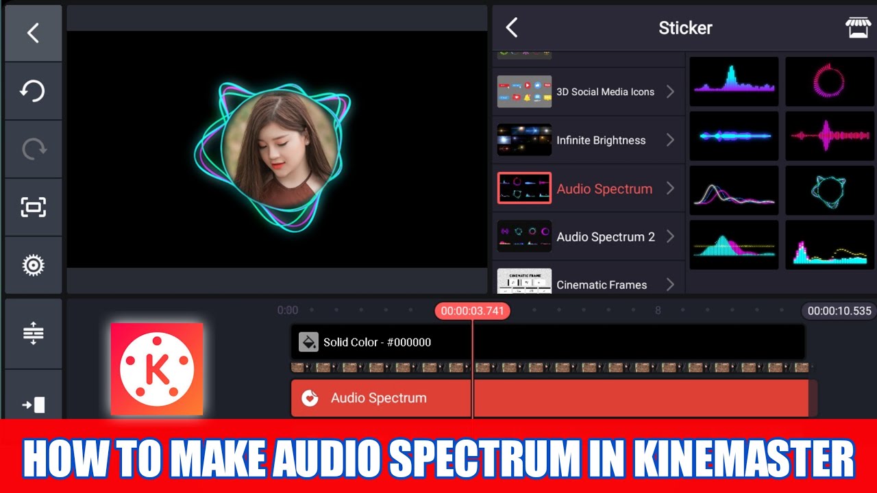 Audio Spectrum/Waves Video Making on Mobile || Make Audio Spectrum in ...