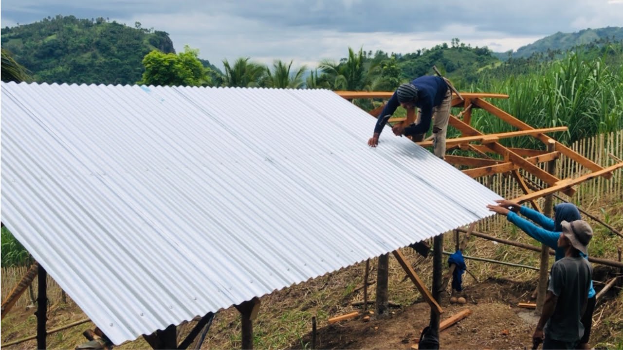 START SA PAGLALAGAY NG BUBONG SA ATING KUBO ( DAY 14) BANGUS SPANISH ...