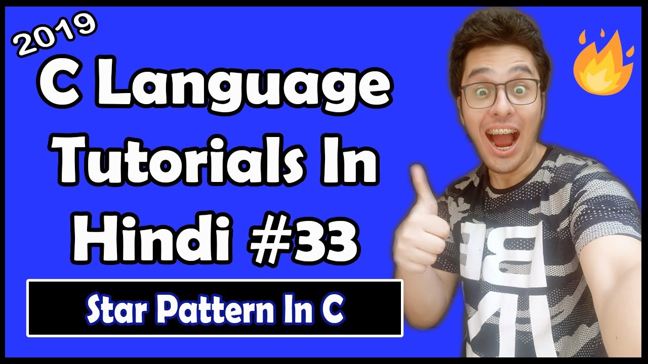 Star Pattern In C Exercise 4 Solution C Tutorial In Hindi 33 YouTube Star Pattern In C Exercise 4 Solution C Tutorial In Hindi 33 YouTube