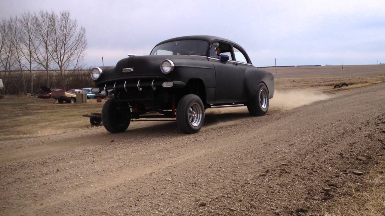 1953 chevy gasser - YouTube