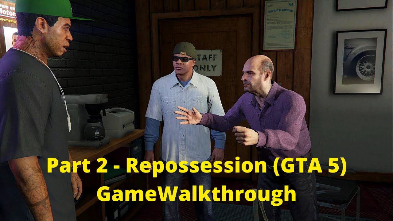 Grand Theft Auto 5 Gameplay Walkthrough Part 2 - Repossession (GTA 5 ...