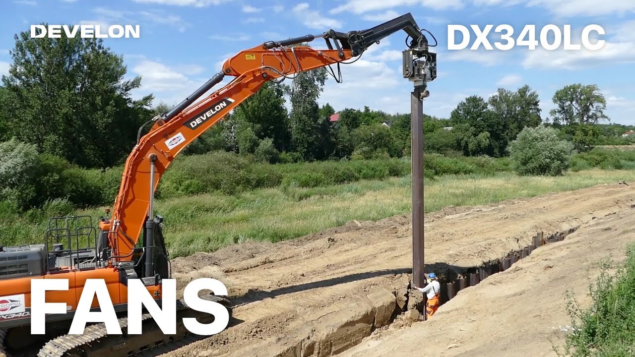 Power Meets Precision: DX340LC Excavator in Action - YouTube