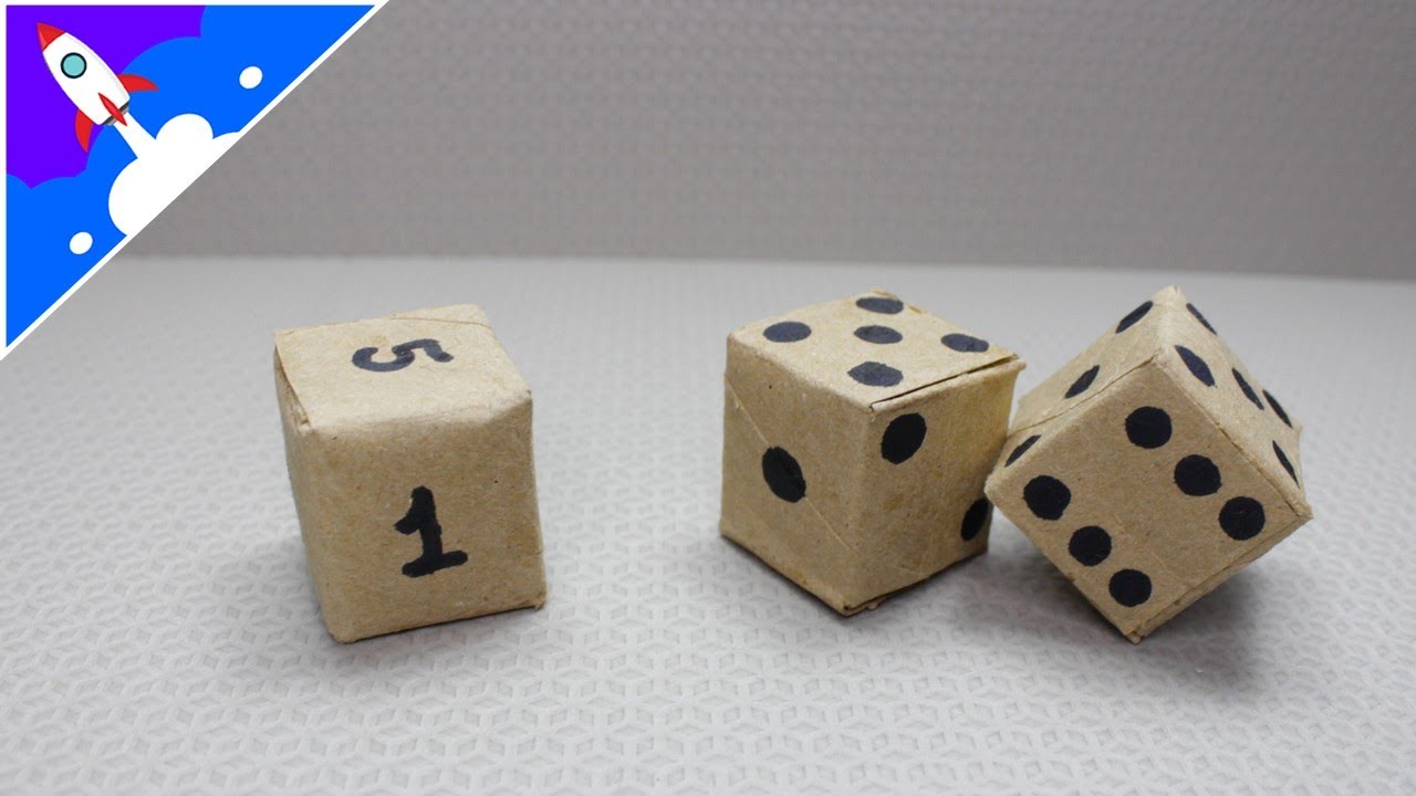 Como fazer dados de papel - YouTube