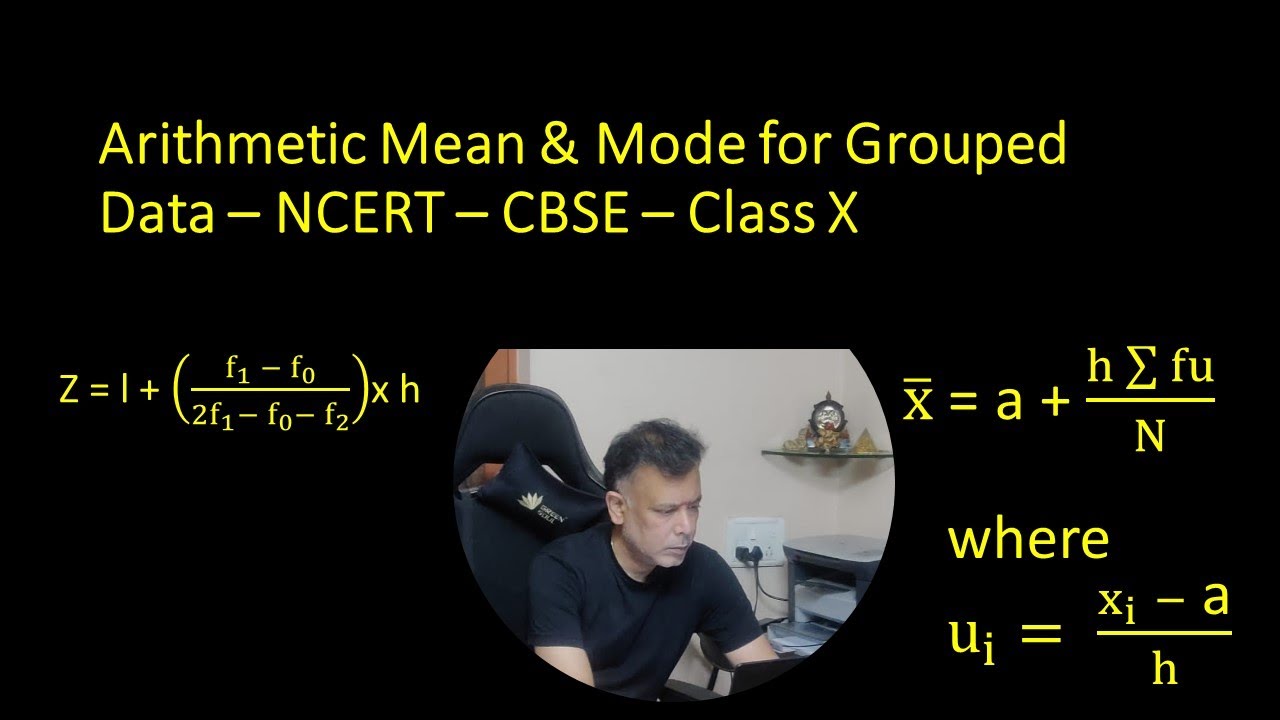 109 - Mean and Mode for Grouped Frequency Data - Class 10 NCERT Math ...