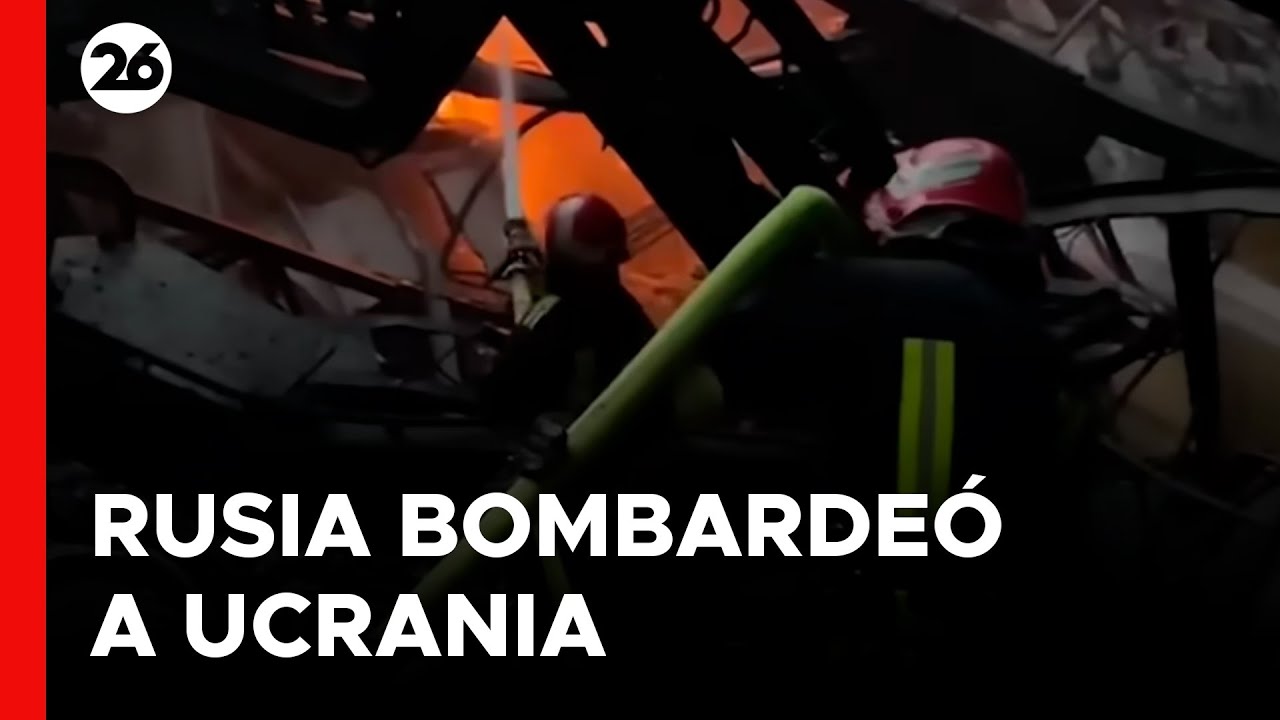 Rusia vuelve a bombardear a Ucrania - YouTube