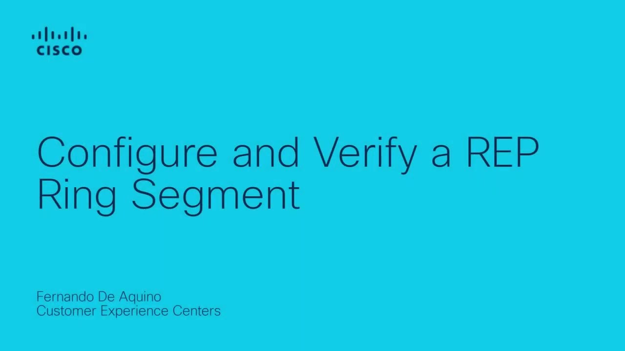 Configure and Verify a REP Ring Segment - YouTube