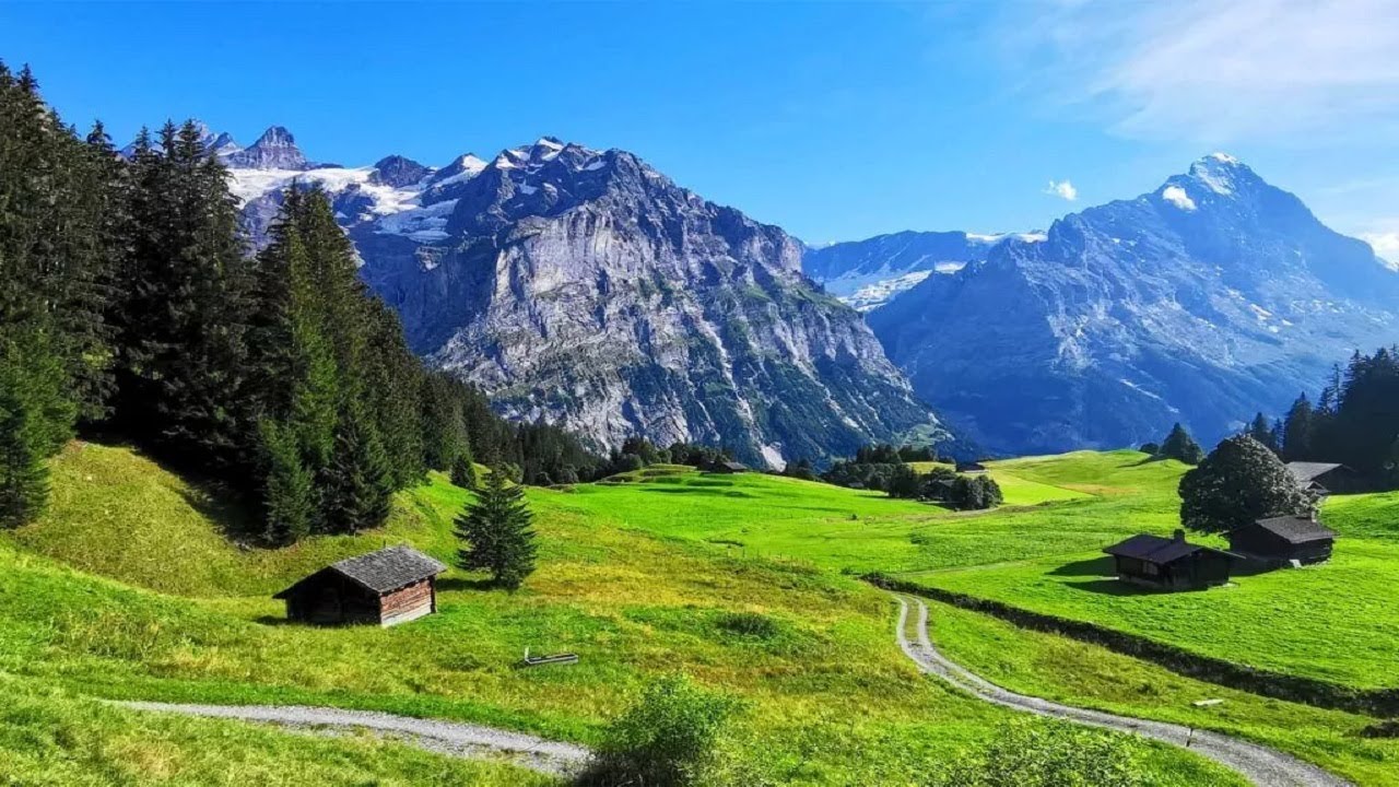 FLYING OVER SWITZERLAND 4K UHD - With Calm Music - YouTube