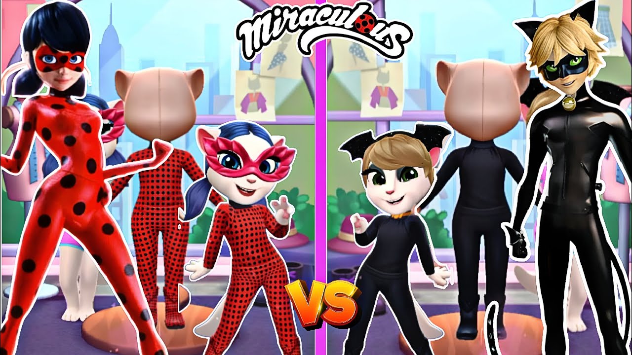 My talking anglea 2 || Miraculous Ladybugs vs Cat Noir || Miraculous ...