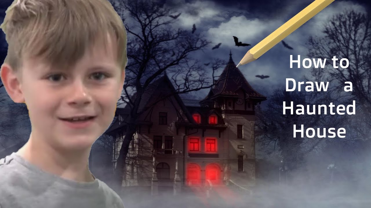 How to Draw a Haunted House - Kids Guide - YouTube