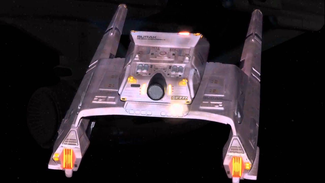 Vulcan Shuttle Surak with 1/175 Enterprise - YouTube