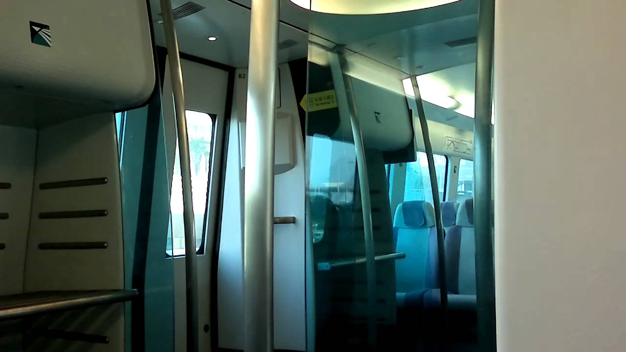 MTR Airport Express Adtranz-CAF Train (AsiaWorld-Expo to Airport) - YouTube