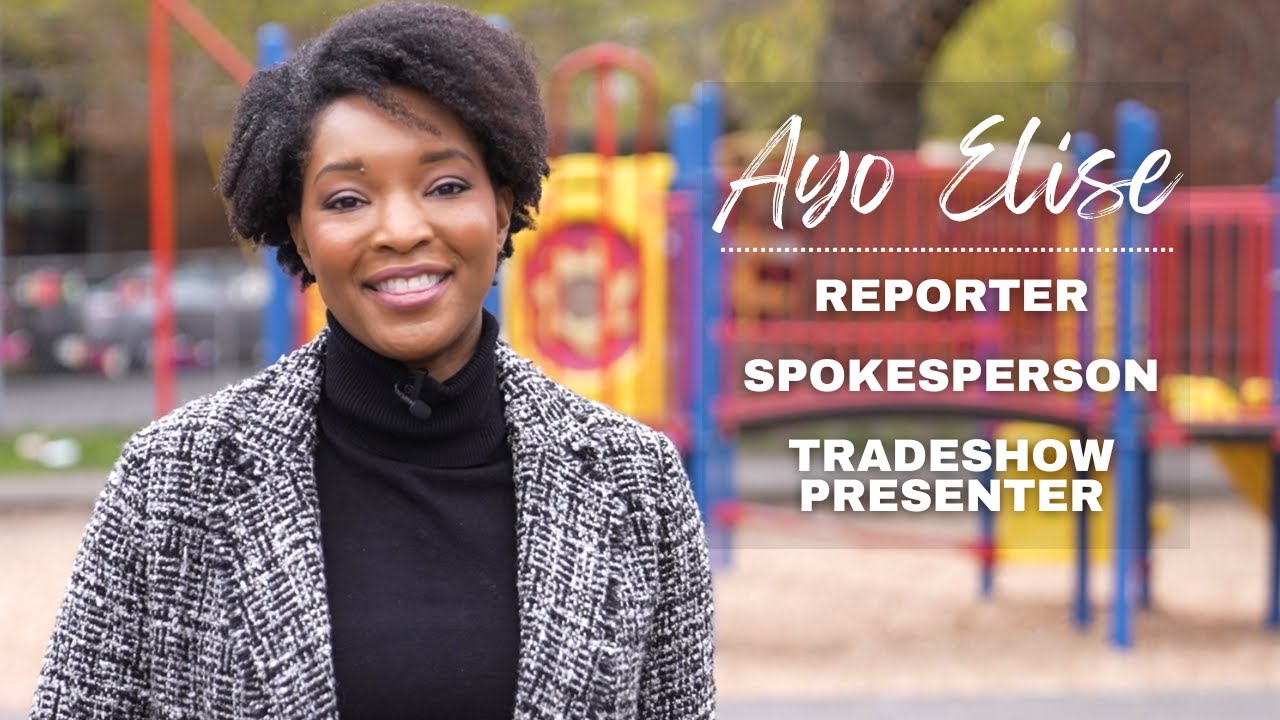 Ayo Elise Demo Reel | Spokesperson, Reporter, Presenter & Emcee - YouTube
