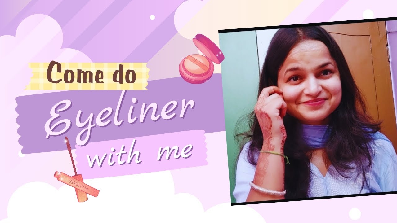 Learning "Eyeliner from YouTube"👀 #eyelinertutorial #makeup - YouTube