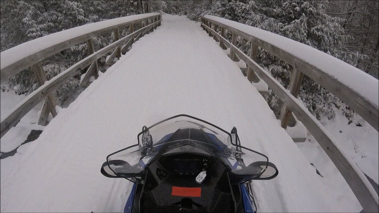 Snowmobiling in Gorham NH 2018 - YouTube