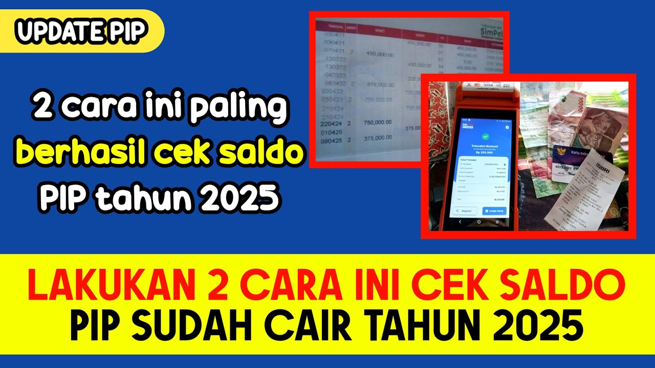 Lakukan 2 cara ini untuk mengetahui saldo PIP Sudah CAIR || PIP CAIR ...