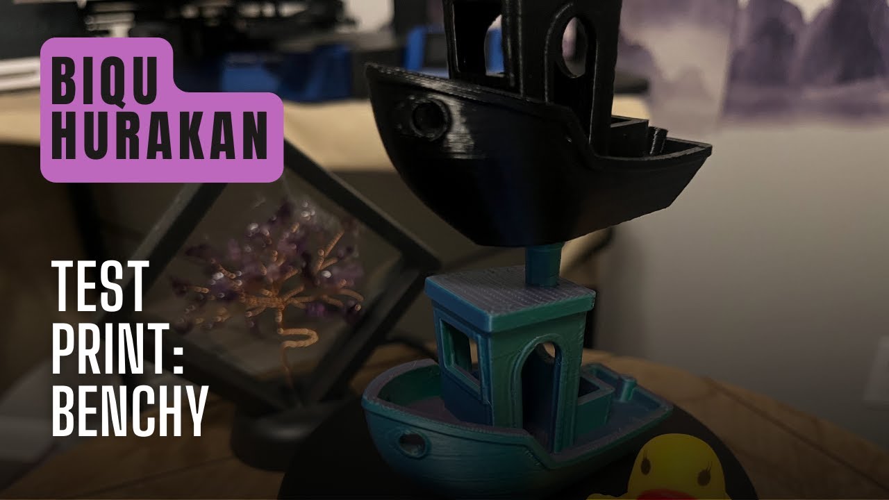 BIQU Hurakan 3D Printer: Black & Multicolor Silk PLA Benchy Print Test ...