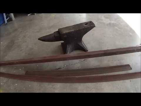 Making an Anvil Stand from scrap metal - YouTube