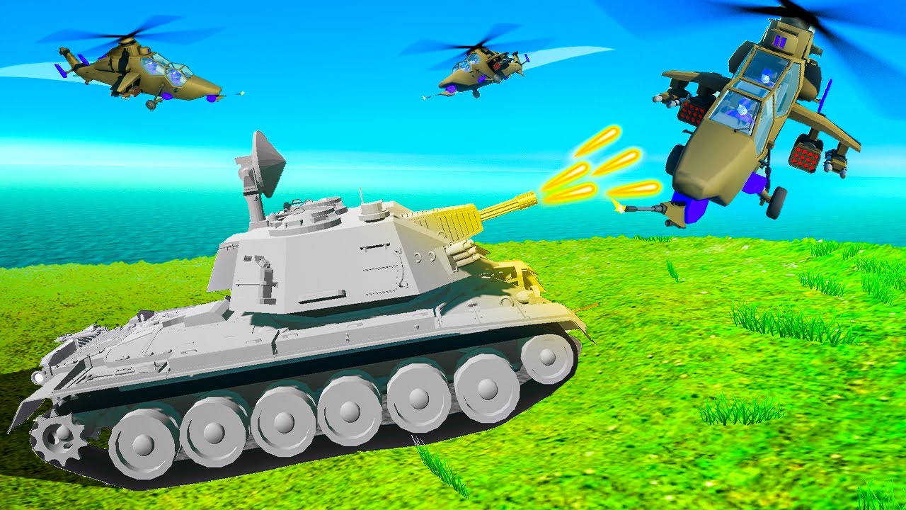 Can The NEW Helicopter Survive a 4000 RPM Tank Gatling Gun in ...