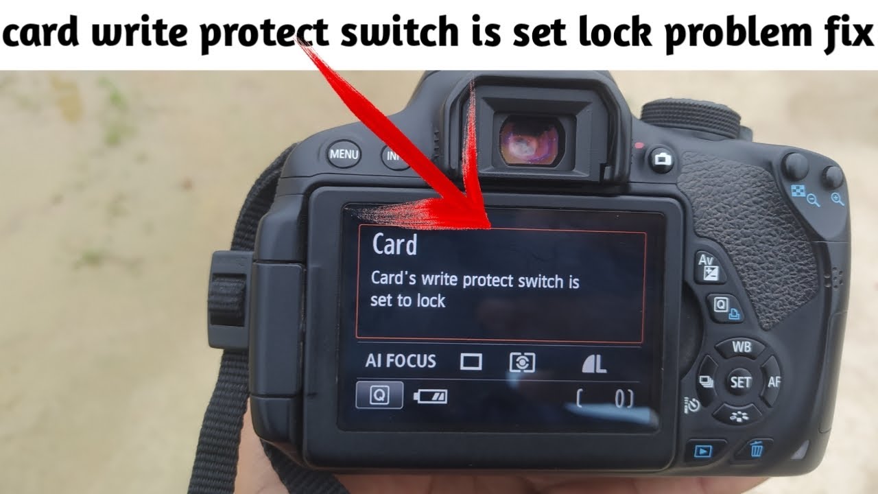 how to fix card's write protect switch is set lock - YouTube