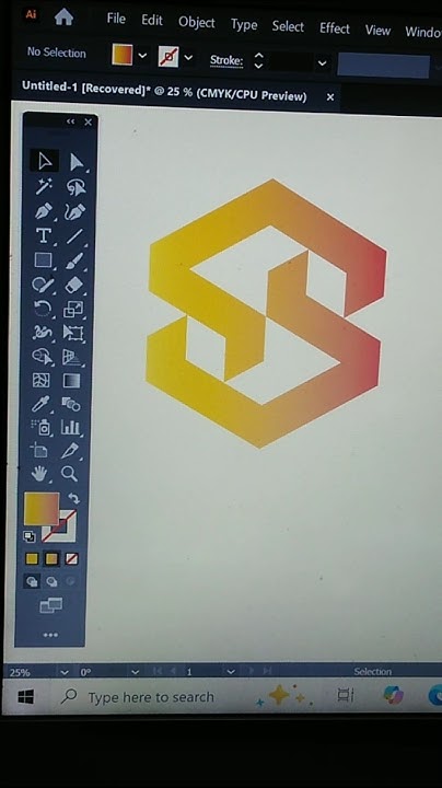 Shape Builder Tool Logo In Adobe Illustrator || #shorts #shortviral # ...