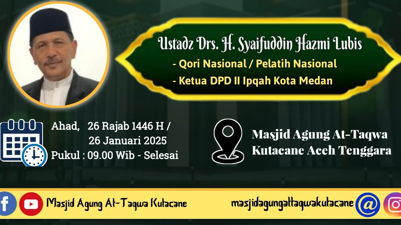 Belajar Tilawah Bersama Ust Drs. H. Syaifuddin Hazmi Lubis (Bang Ucok ...