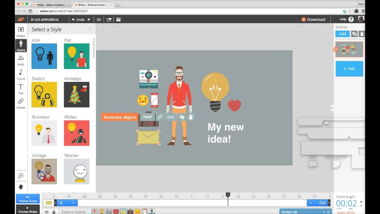 How to create a "Zoom In" and "Grow" effect - YouTube