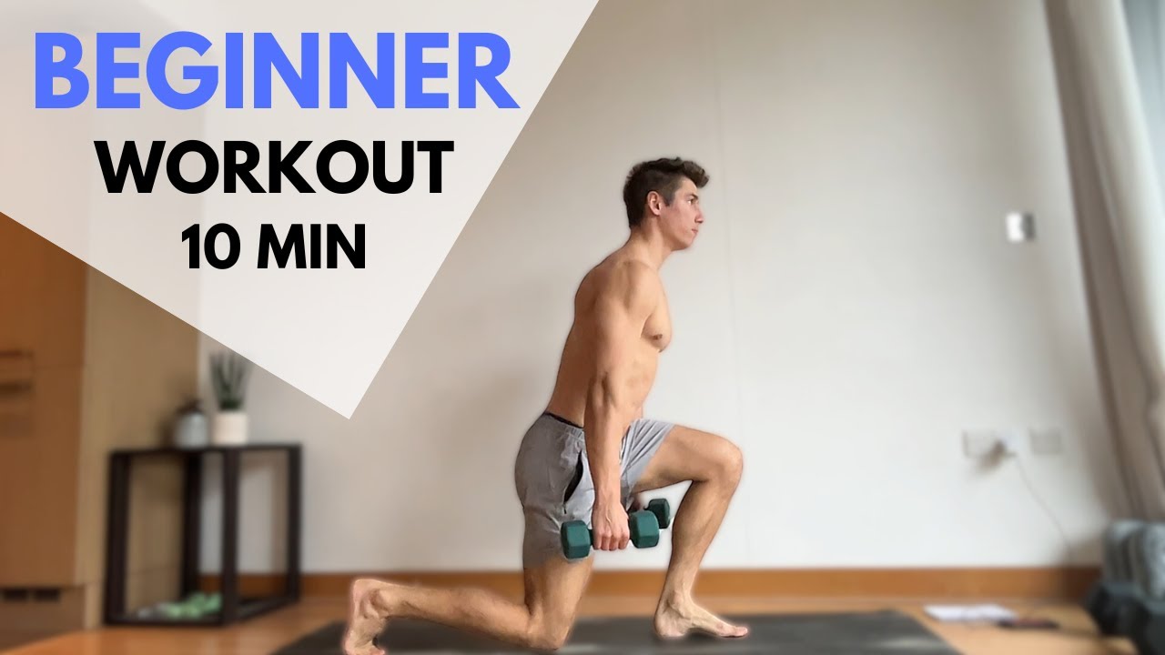 10 Min Easy Workout To Lose Weight For Beginners With Dumbbells - YouTube