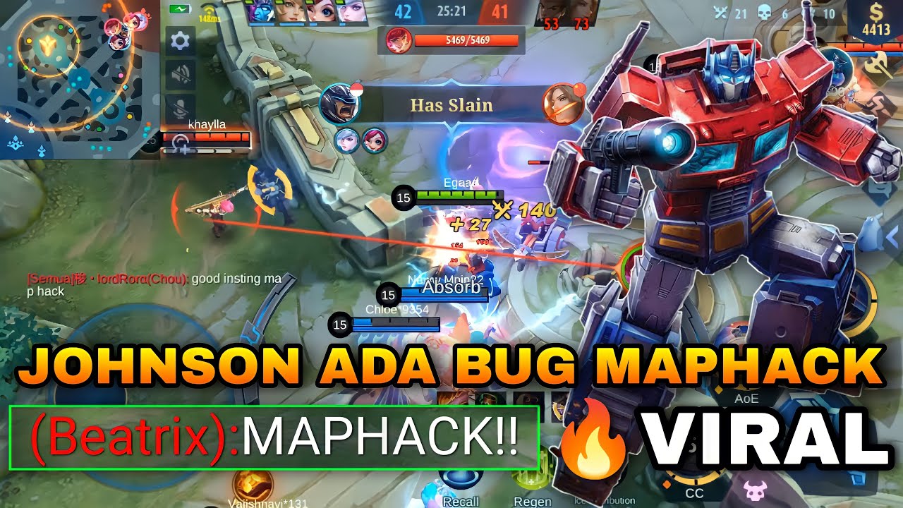 SEMUA ORANG BELUM TAHU? TERNYATA JOHNSON ADA BUG MAPHACK !!! - YouTube