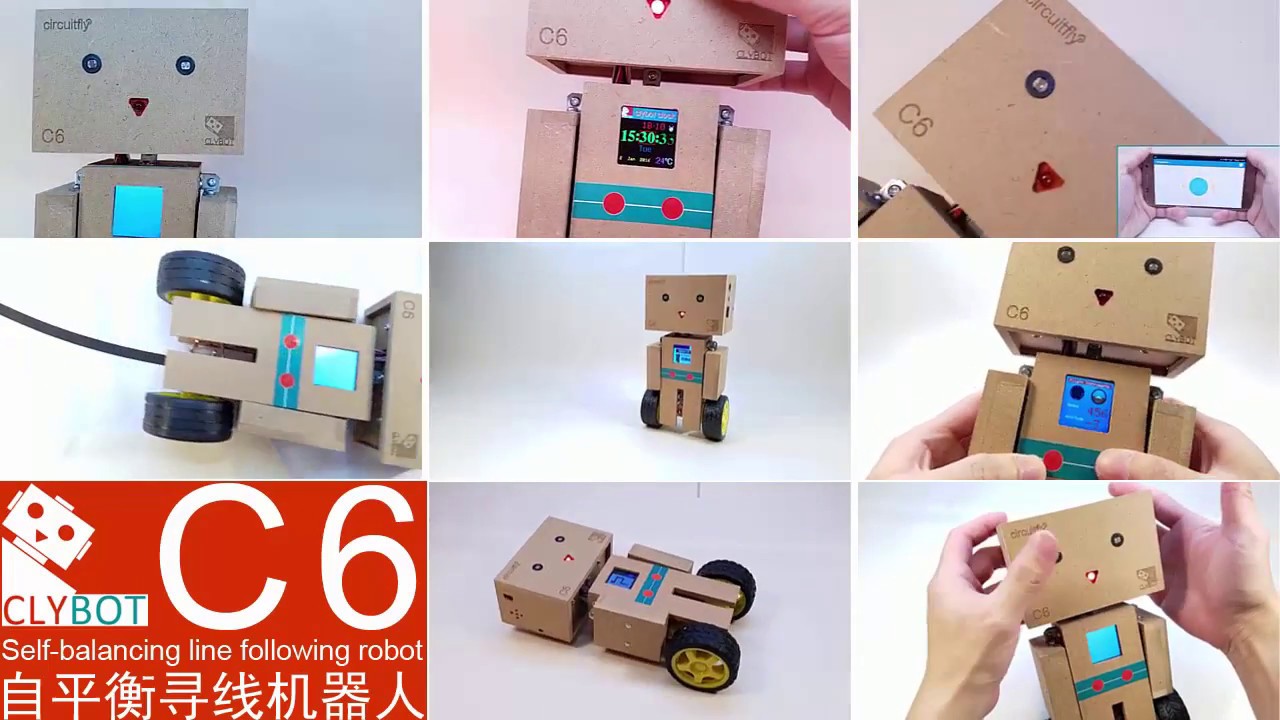 C6 1 13D if…else结构Control structure if…else -clybot C6自平衡寻线机器人Self ...