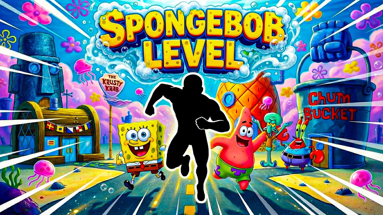 SPONGEBOB LEVEL Immersive Interactive Warm Up | Full Body Workout #4 ...