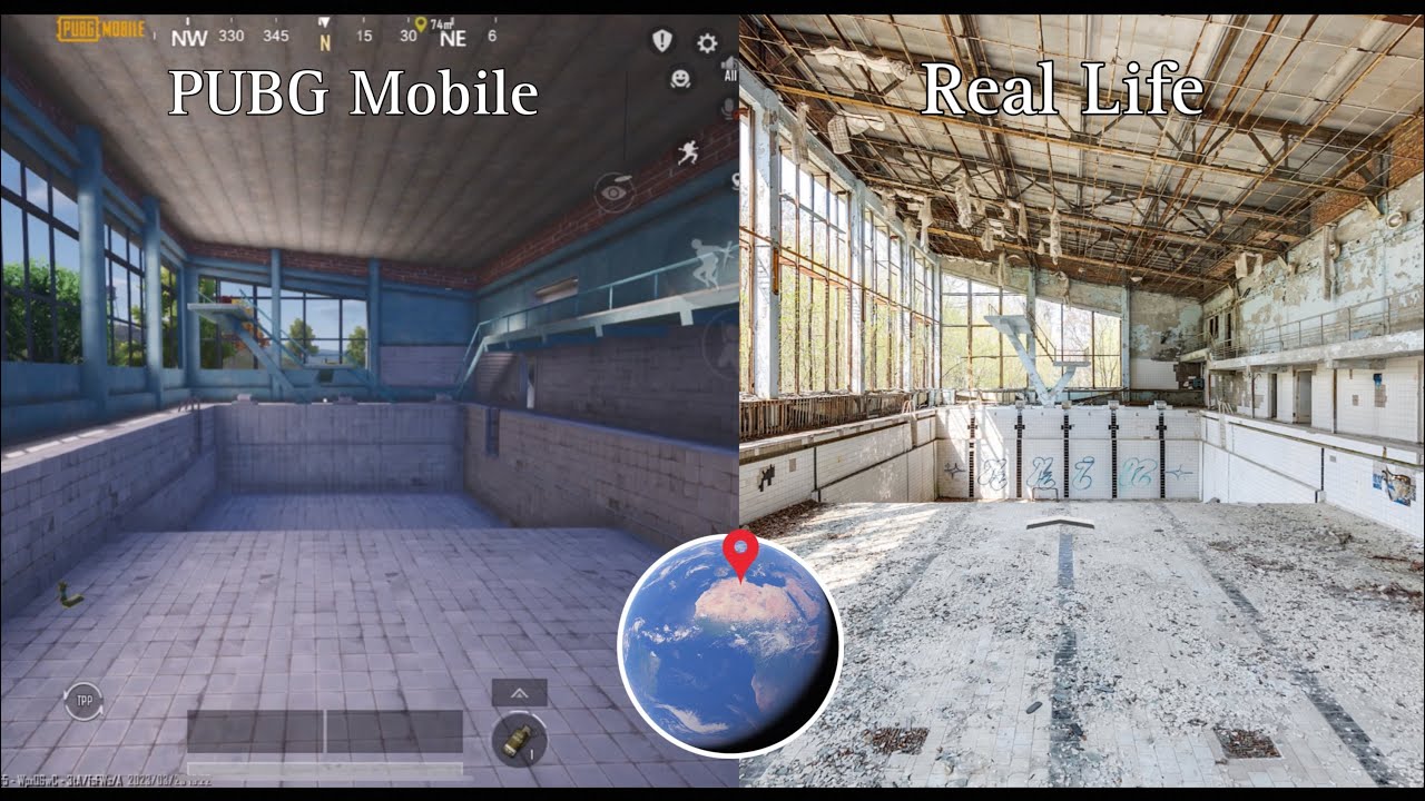 PUBG Mobile Place School in Real Life😱😱 On Google Earth - YouTube