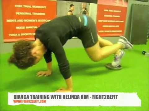 WBFF PRO BELINDA KIM - LEG AND ABS TRAINING - YouTube