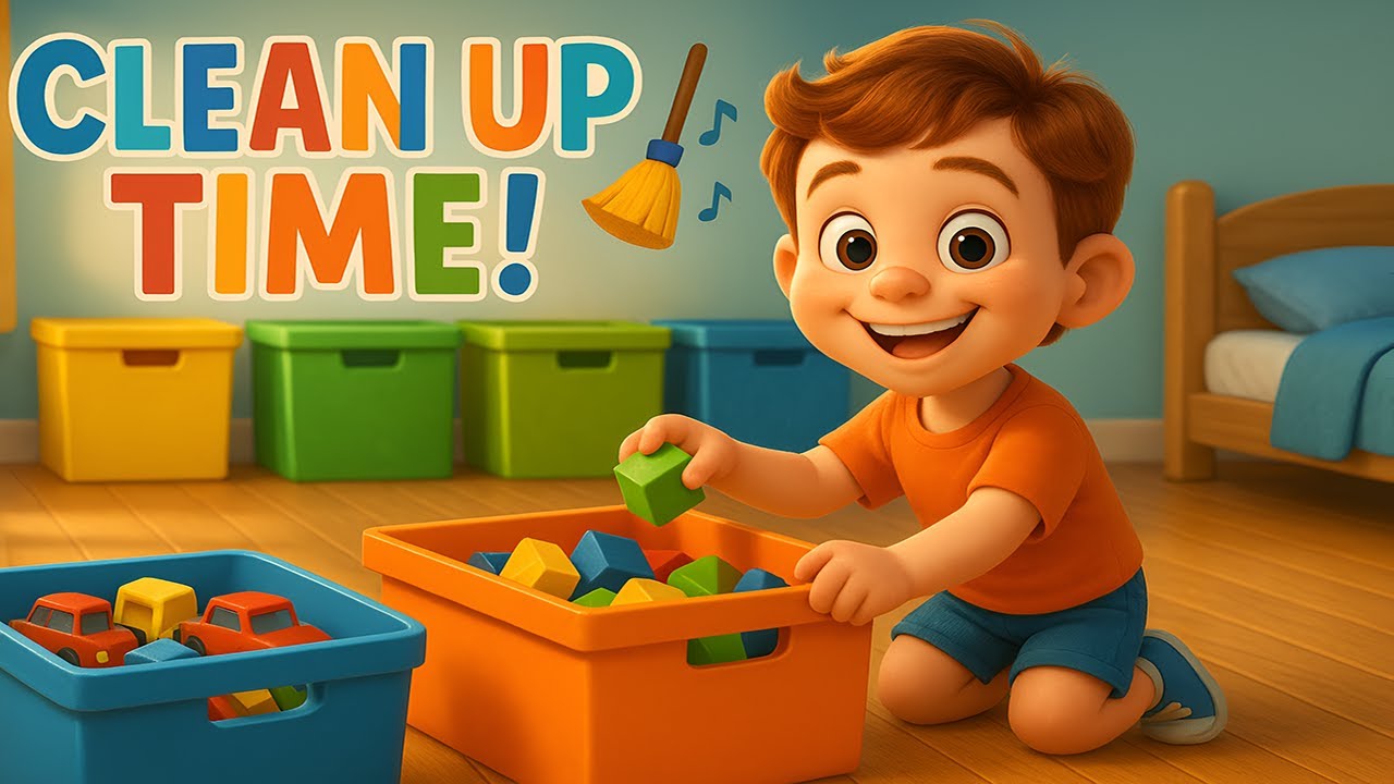 Clean Up Time! | Fun Cleaning Song for Kids | Learn Tidying Up! - YouTube