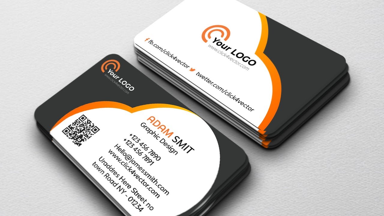 Visiting Card Design Sample In Coreldraw Download Business Card Design