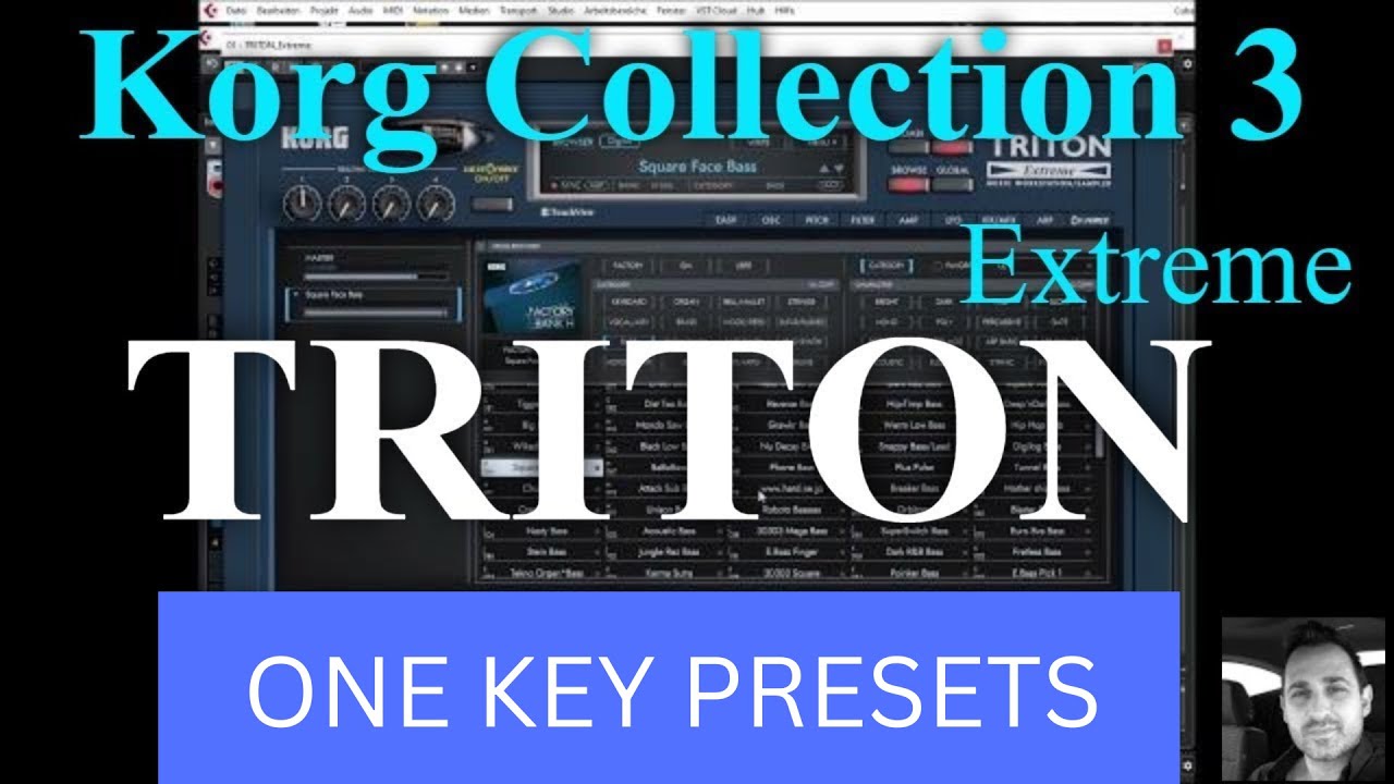 Korg | Triton Extreme | One Key GTR (440Hz) - YouTube