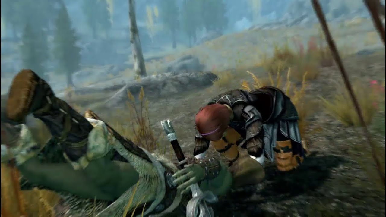 Skyrim Unarmed Killmove - Stomp - YouTube