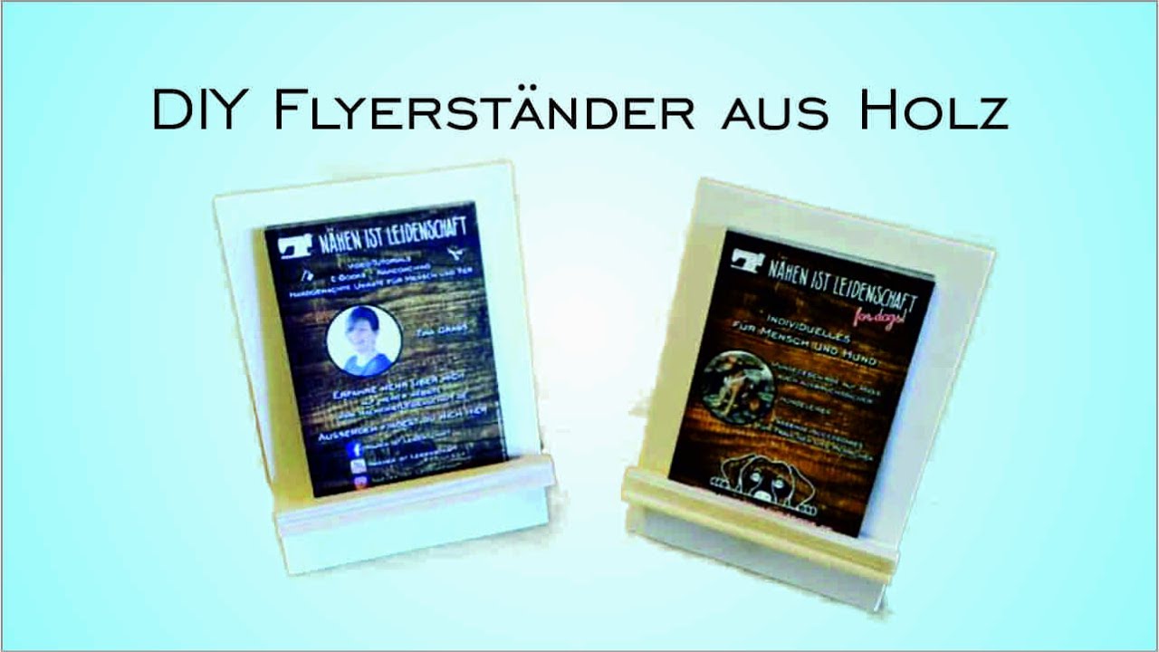 DIY Flyerständer aus Holz selber bauen - YouTube