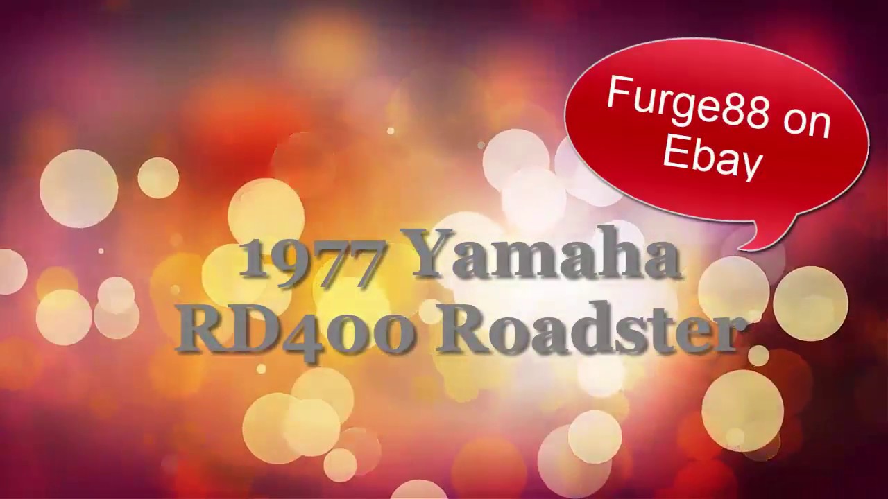 1977 Yamaha RD400 Candy Blue - Furge88 - YouTube