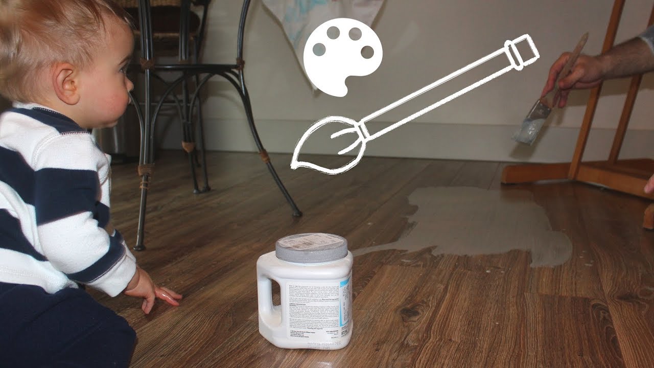 Toddler Spills Paint Day In The Life - YouTube