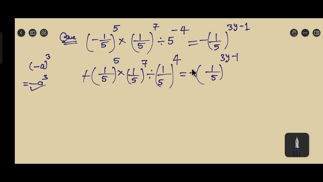 Exponent and power ke hard question || Exponent and Power Class-8th ...