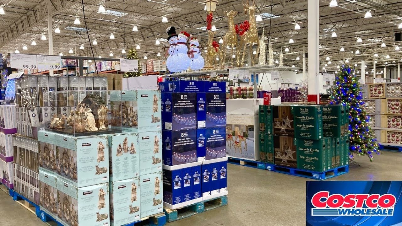 COSTCO CHRISTMAS DECORATIONS TREES ORNAMENTS KITCHENWARE SHOP WITH ME ...