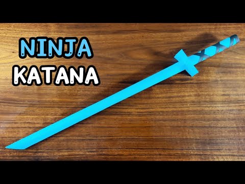 How to make a katana out of paper | Origami Katana | Easy Paper Katana ...