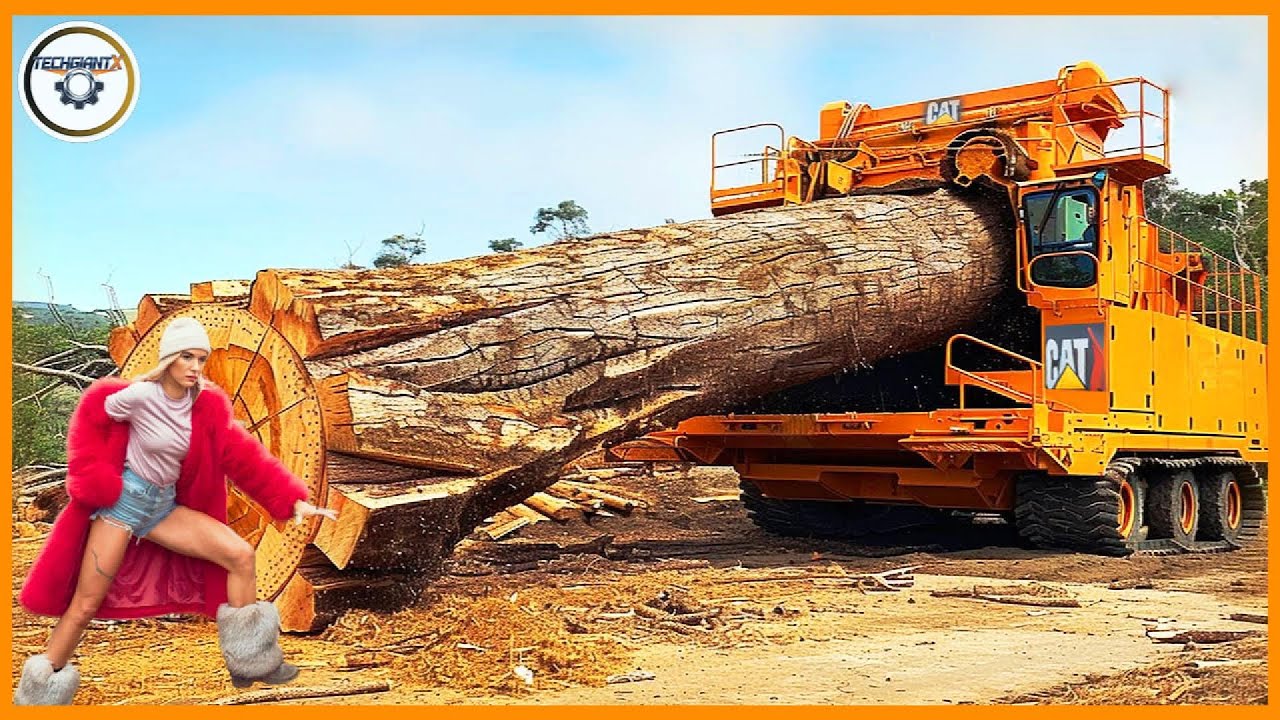 Extreme Dangerous Fastest Big Chainsaw Cutting Tree Machines | Monster ...