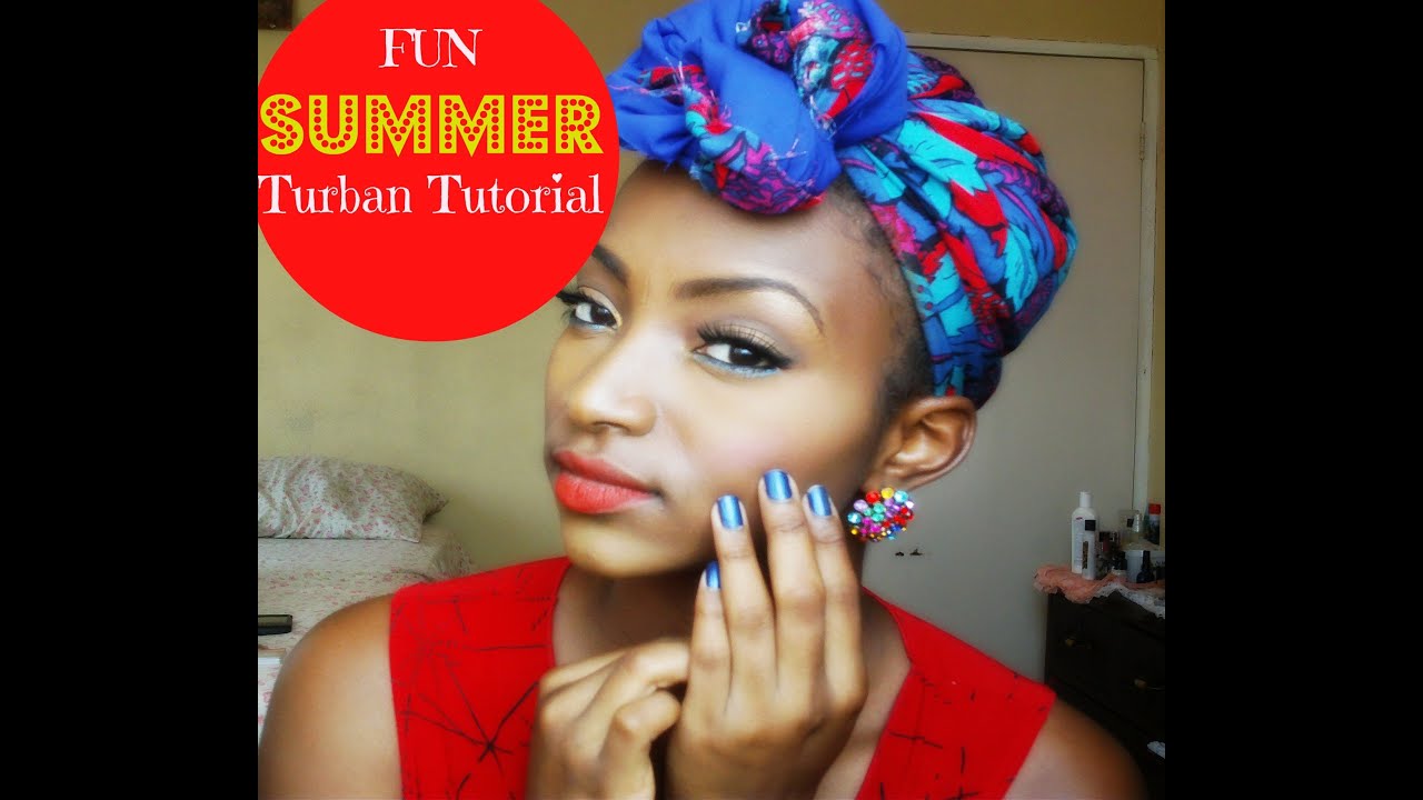Fun Summer Turban Tutorial 2013 HD - YouTube