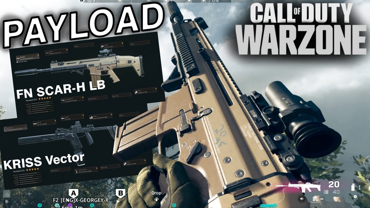 FN SCAR-H LB (FN Scar 17) & KRISS Vector (Fennec) Gameplay | Warzone Payload (PS5) - YouTube