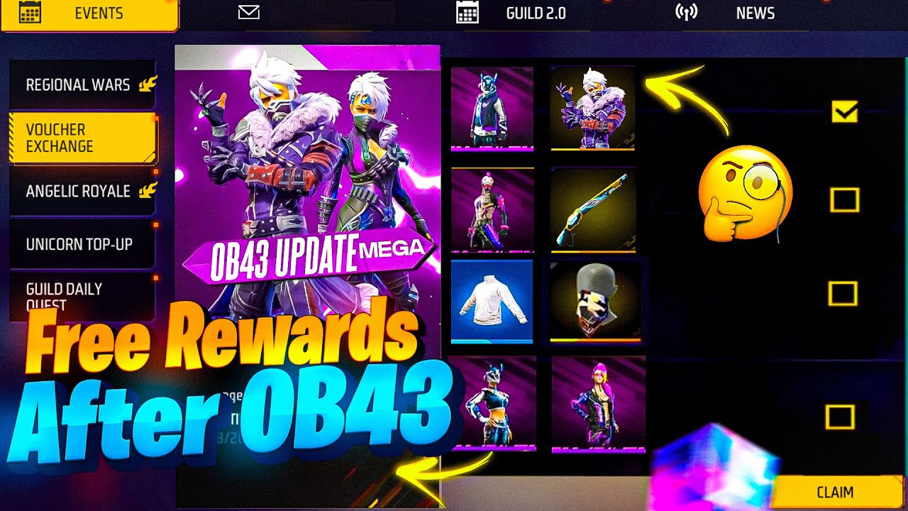 After OB43 Patch Update Free Rewards🔥- Next Magic Cuble Bundle ? 5 ...
