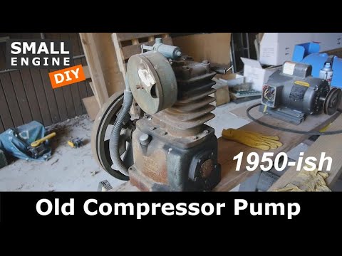 Old Air Compressor Pump Maintenance - YouTube