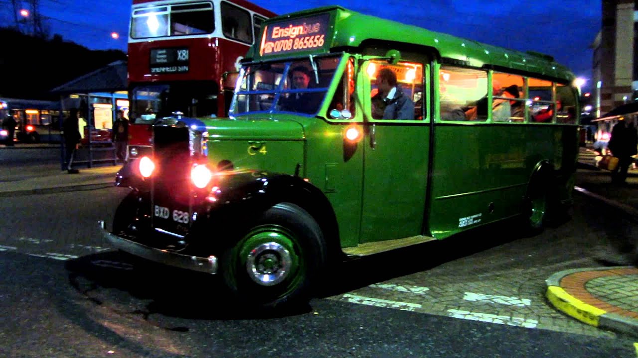 London Transport 1936 Leyland Cub C4 (BXD 628) departing Lakeside - YouTube