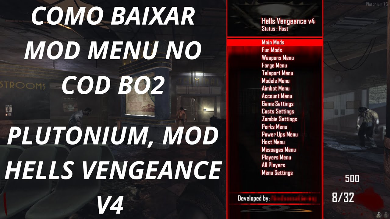 COMO BAIXAR MOD MENU NO CALL OF DUTY BLACK OPS 2 NO PC!!! (PLUTONIUM ...